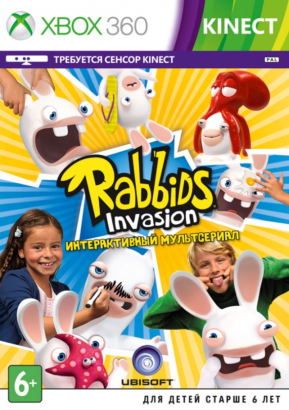 Xbox 360 Rabbids Invasion The Interactive TV Show (для Kinect) (русская ...